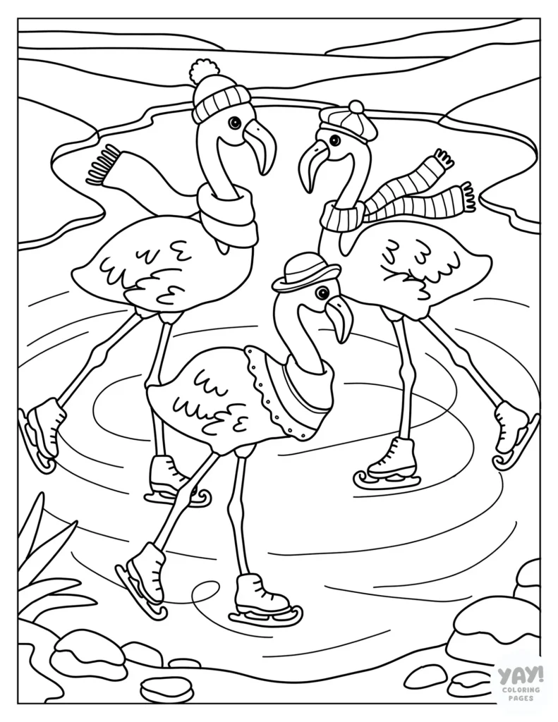 Flamingo Coloring Pages (Free Printables)