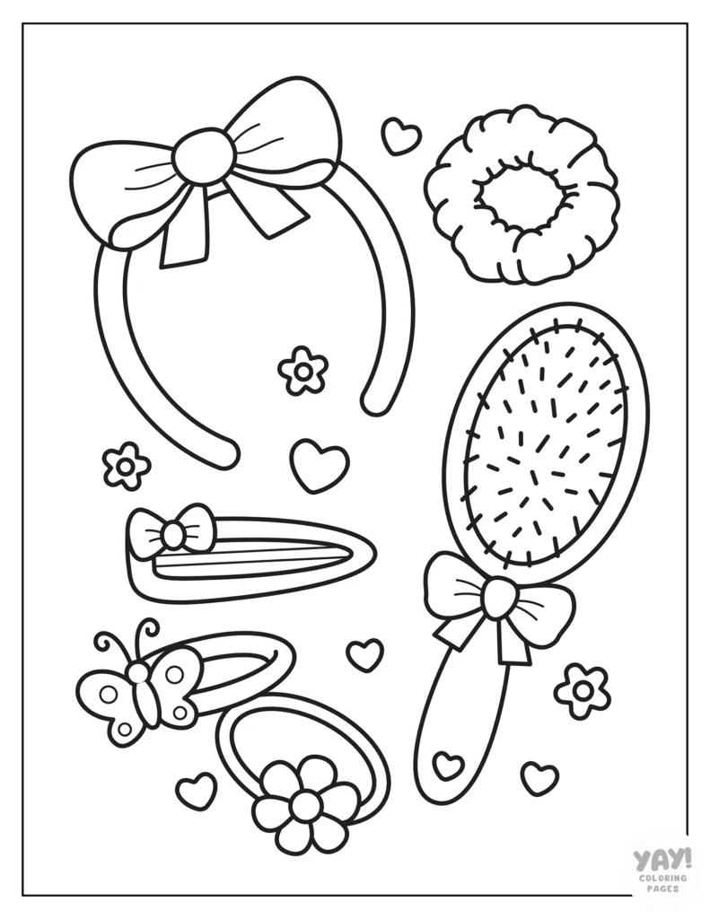 Makeup Coloring Pages (Free Printables)