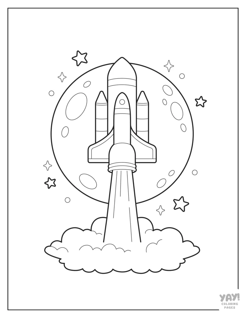 Rocket Coloring Pages Free Printables 