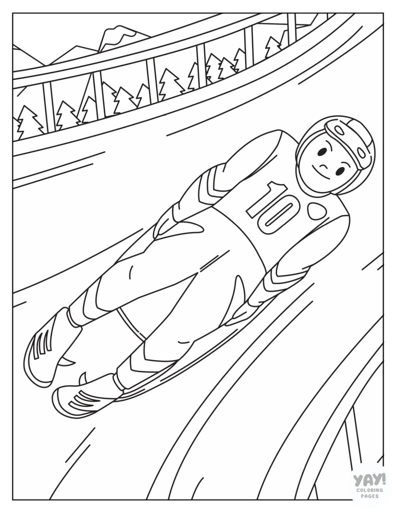 Winter Sports Coloring Pages (Free Printables)
